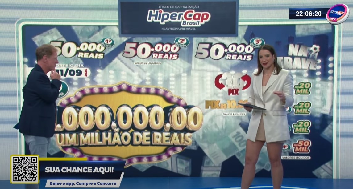 Veja o resultado do sorteio HiperCap Brasil de 04/09/2024